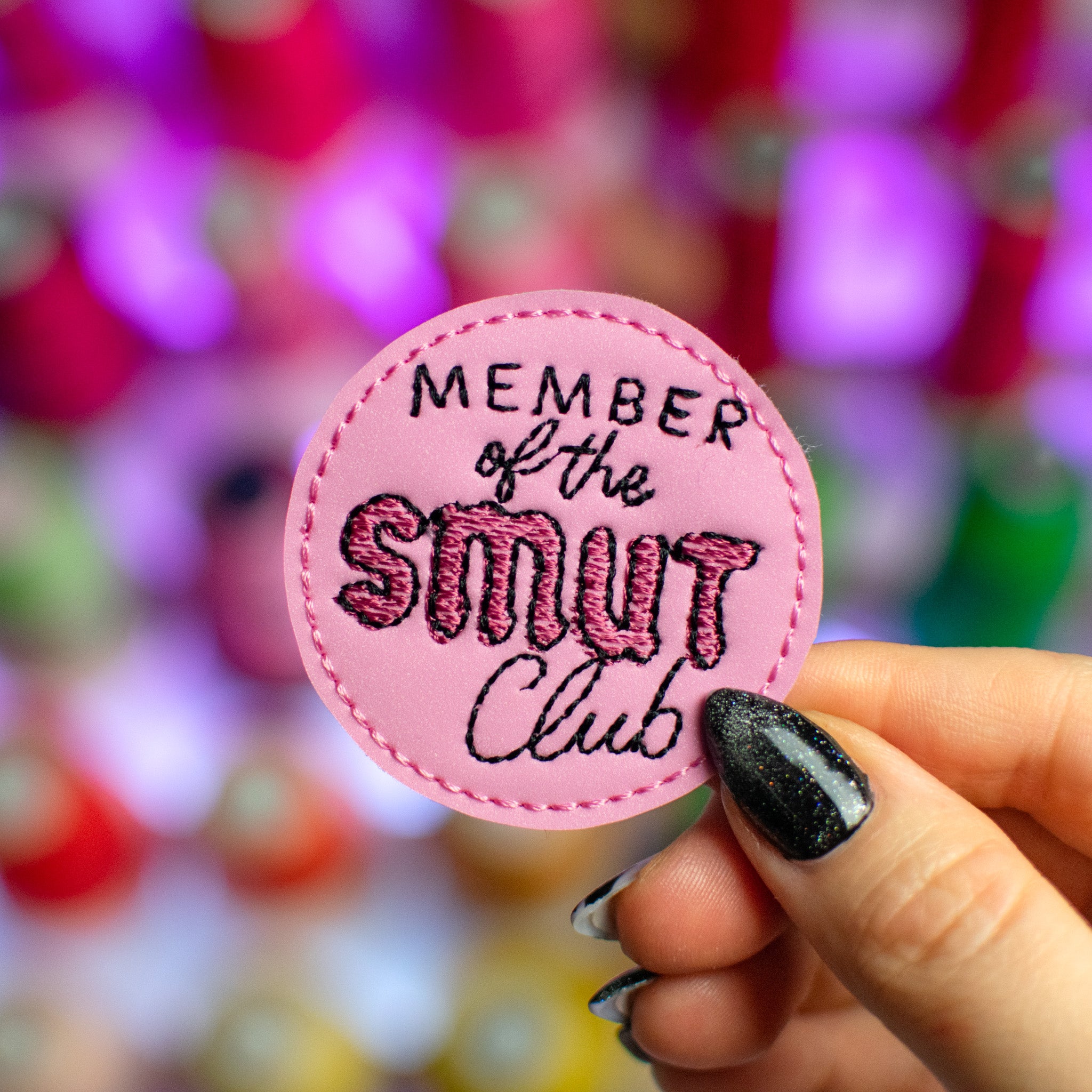Smut Club Member Feltie Embroidery Design – Designs by Drea