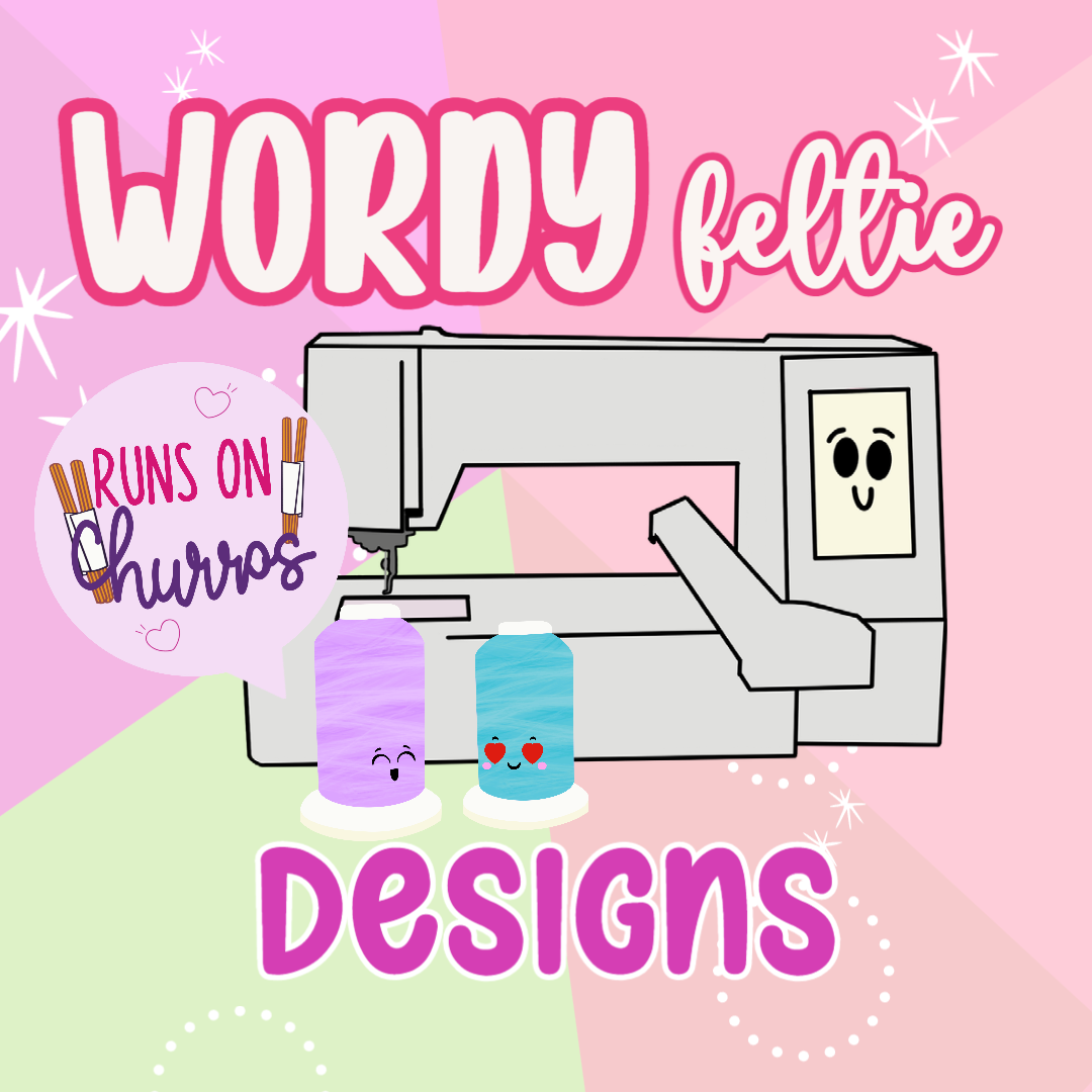 Words - Felties EMB – Designs by Drea