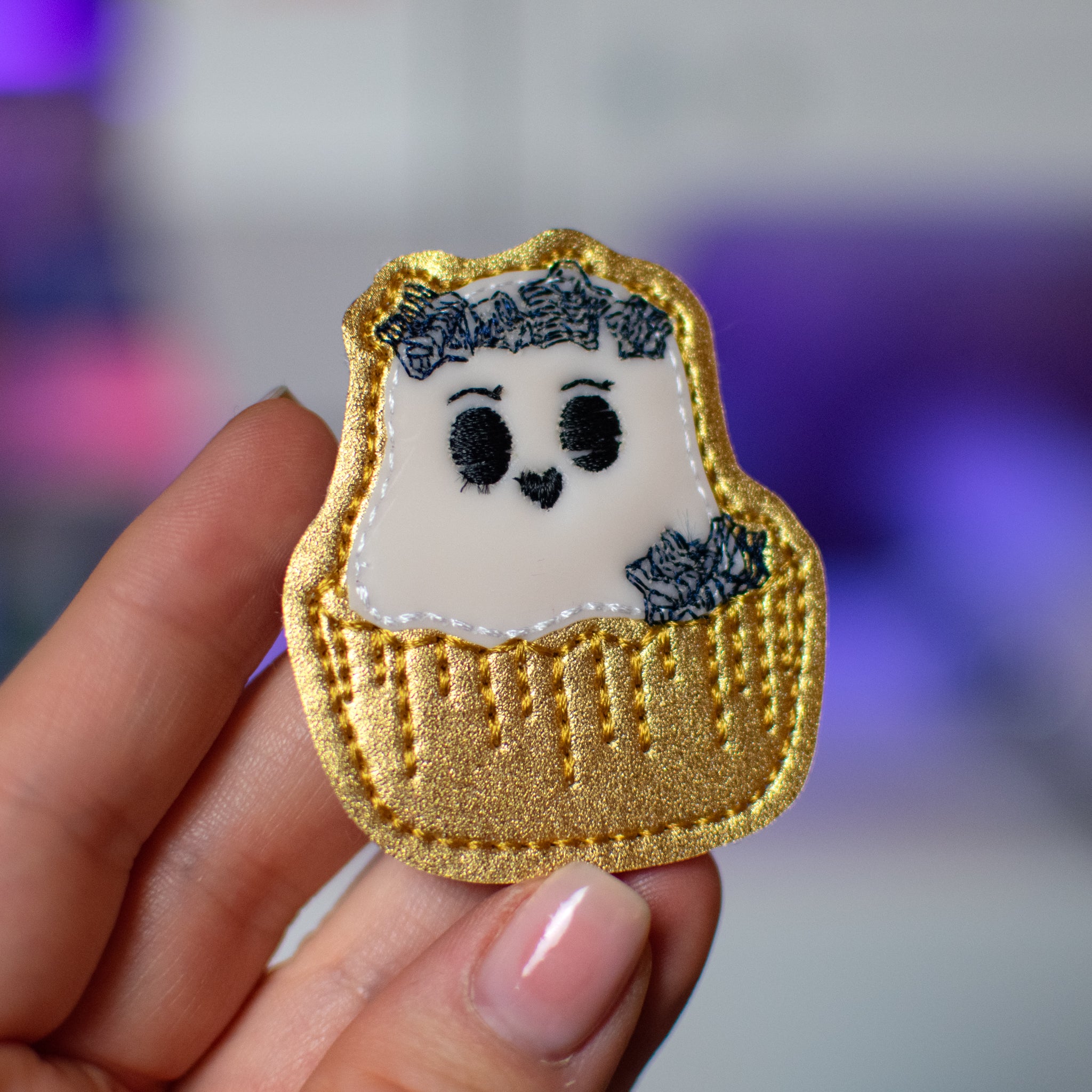 Cupcake Ghost Feltie Embroidery Design – Designs by Drea