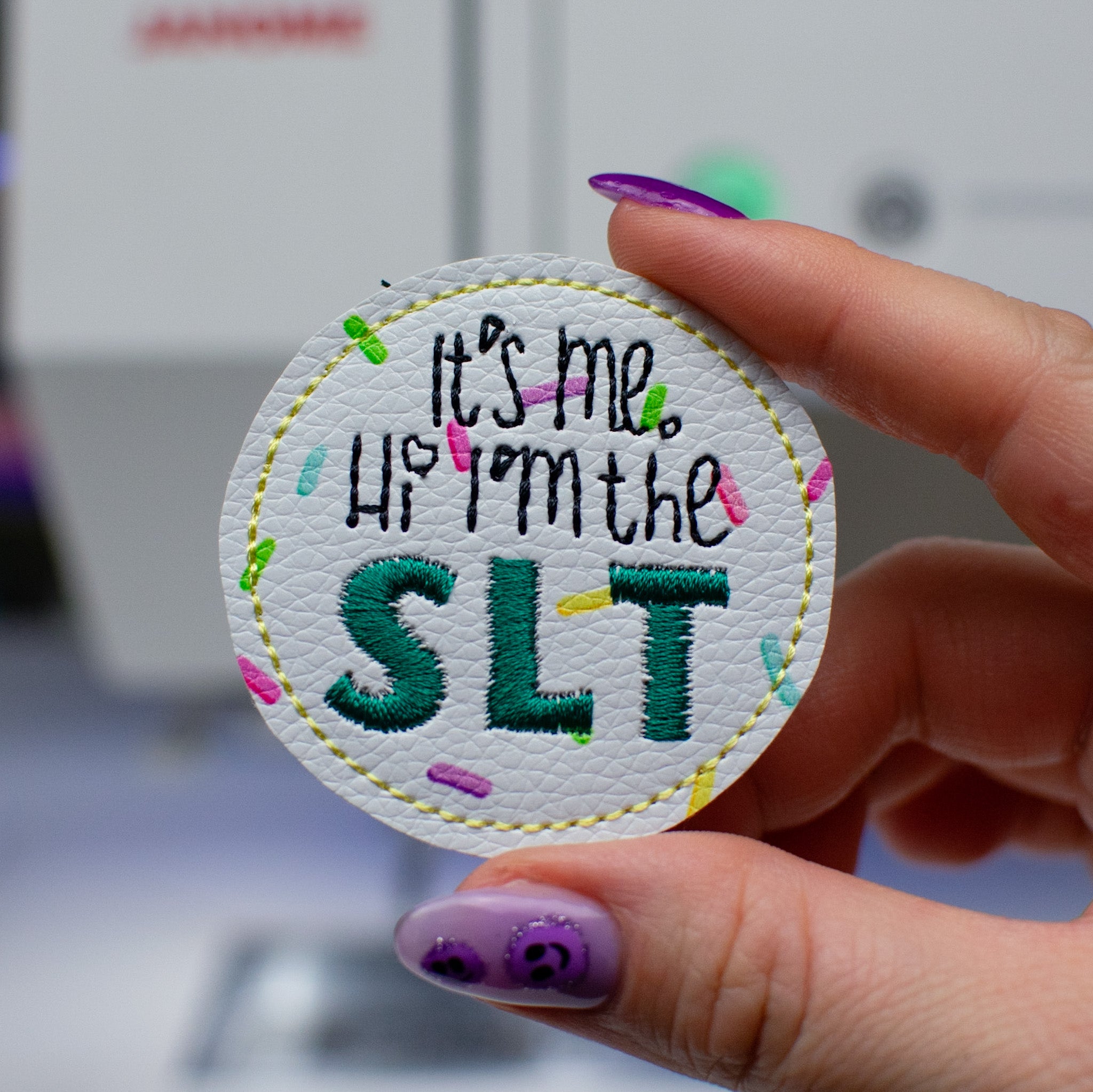 I'm the SLT, It's Me Feltie Embroidery Design – Designs by Drea