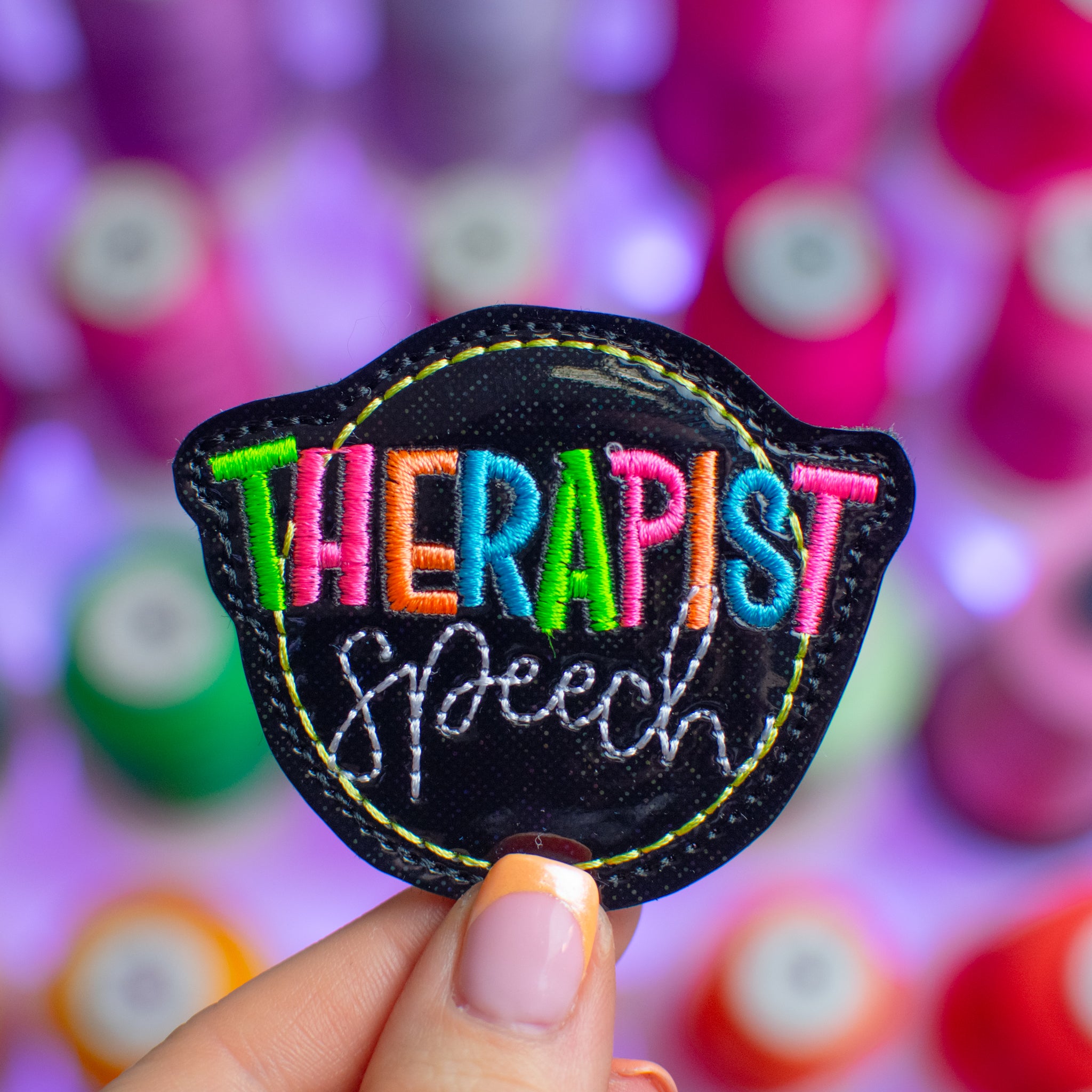 Speech Therapist Feltie Embroidery Design – Designs by Drea