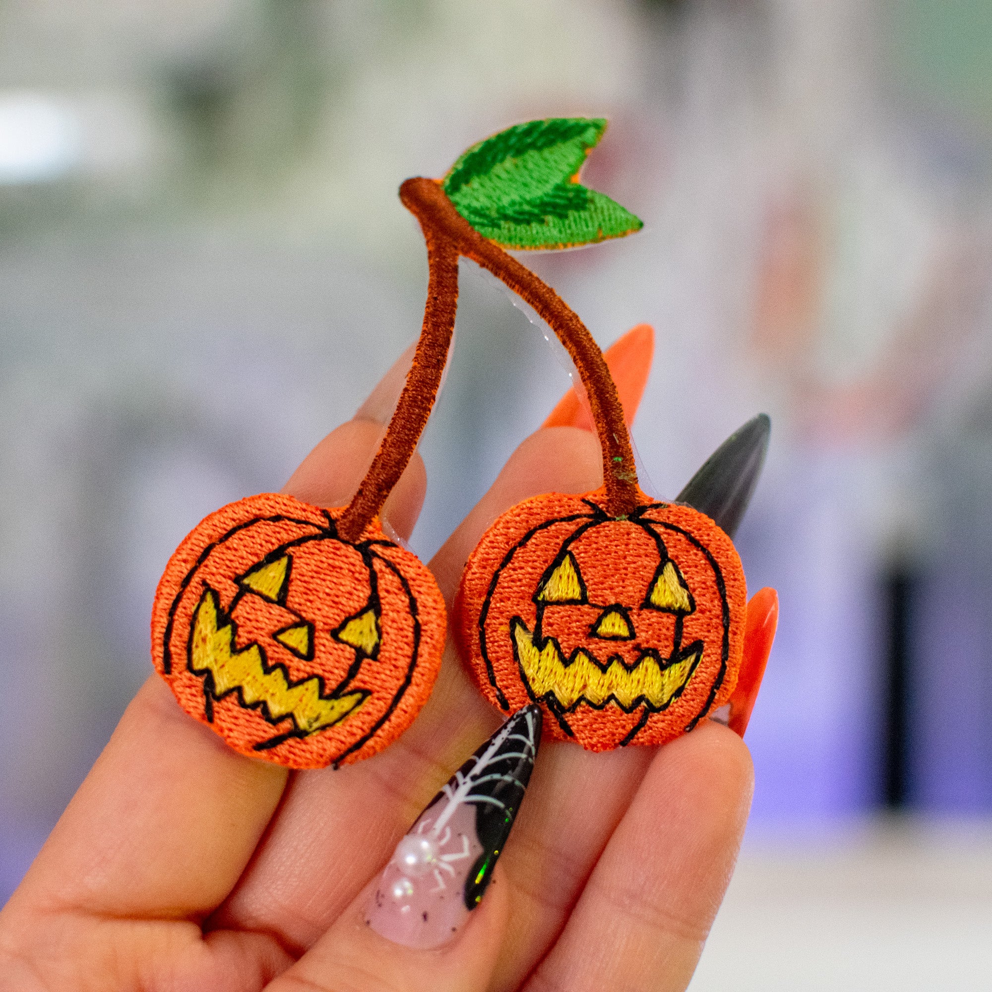 Jack O Cherries Patch Embroidery Design – Designs by Drea