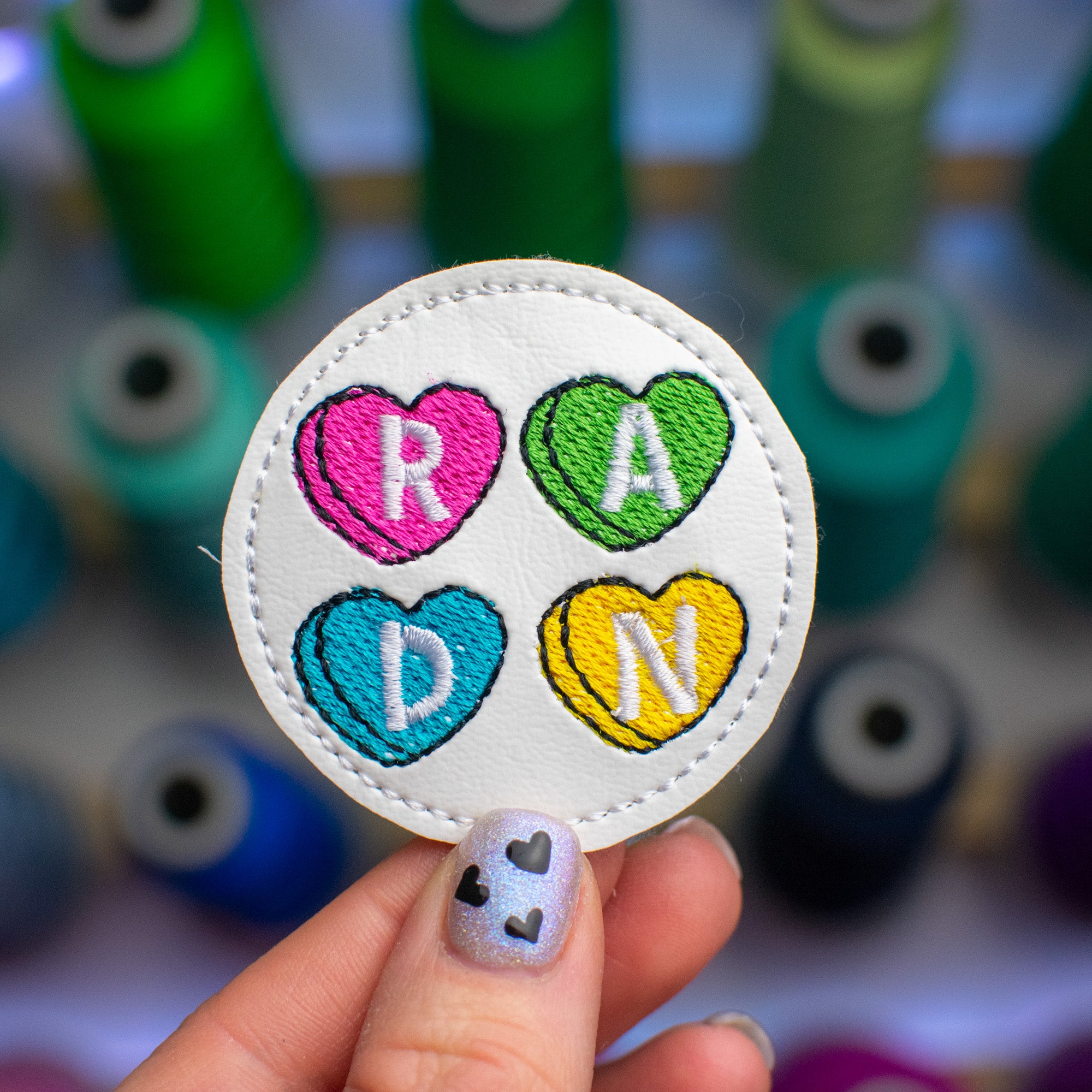 Radiation Oncology Hearts Feltie Embroidery Design – Designs by Drea