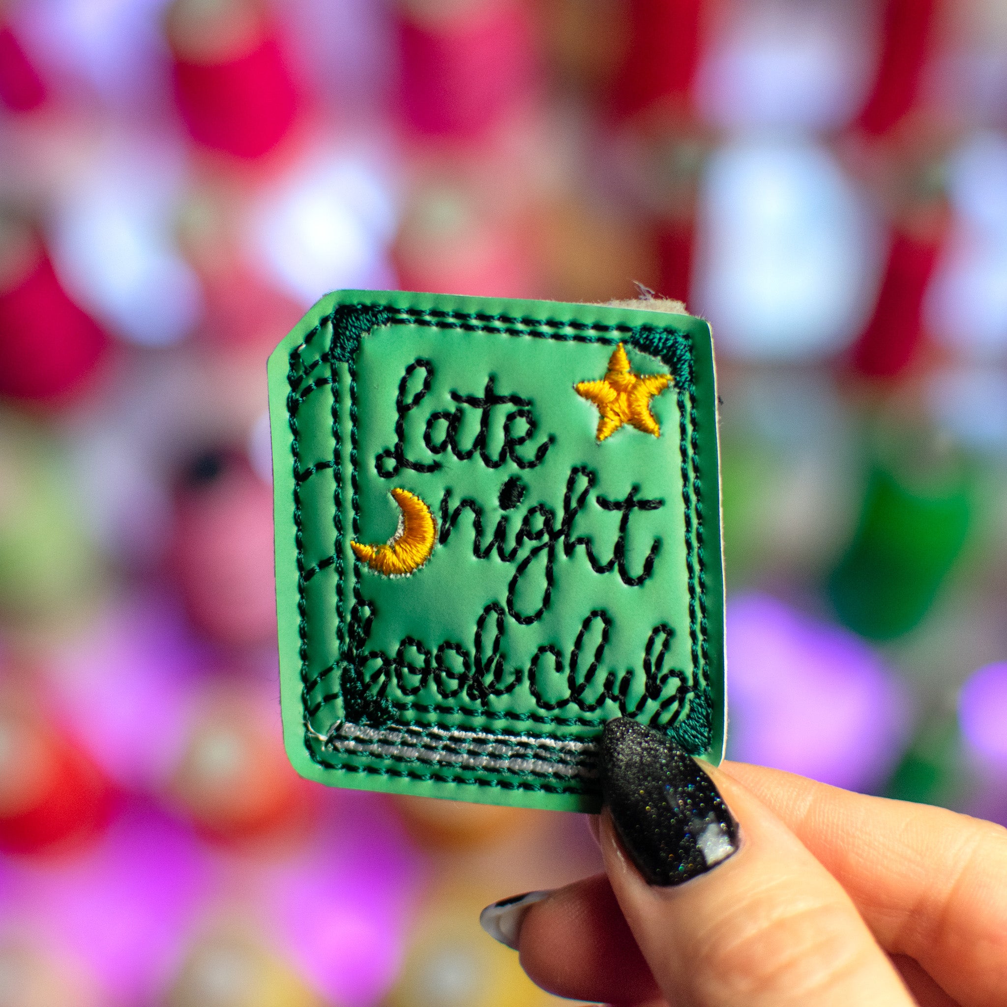 Late Night Book Club Feltie Embroidery Design – Designs by Drea