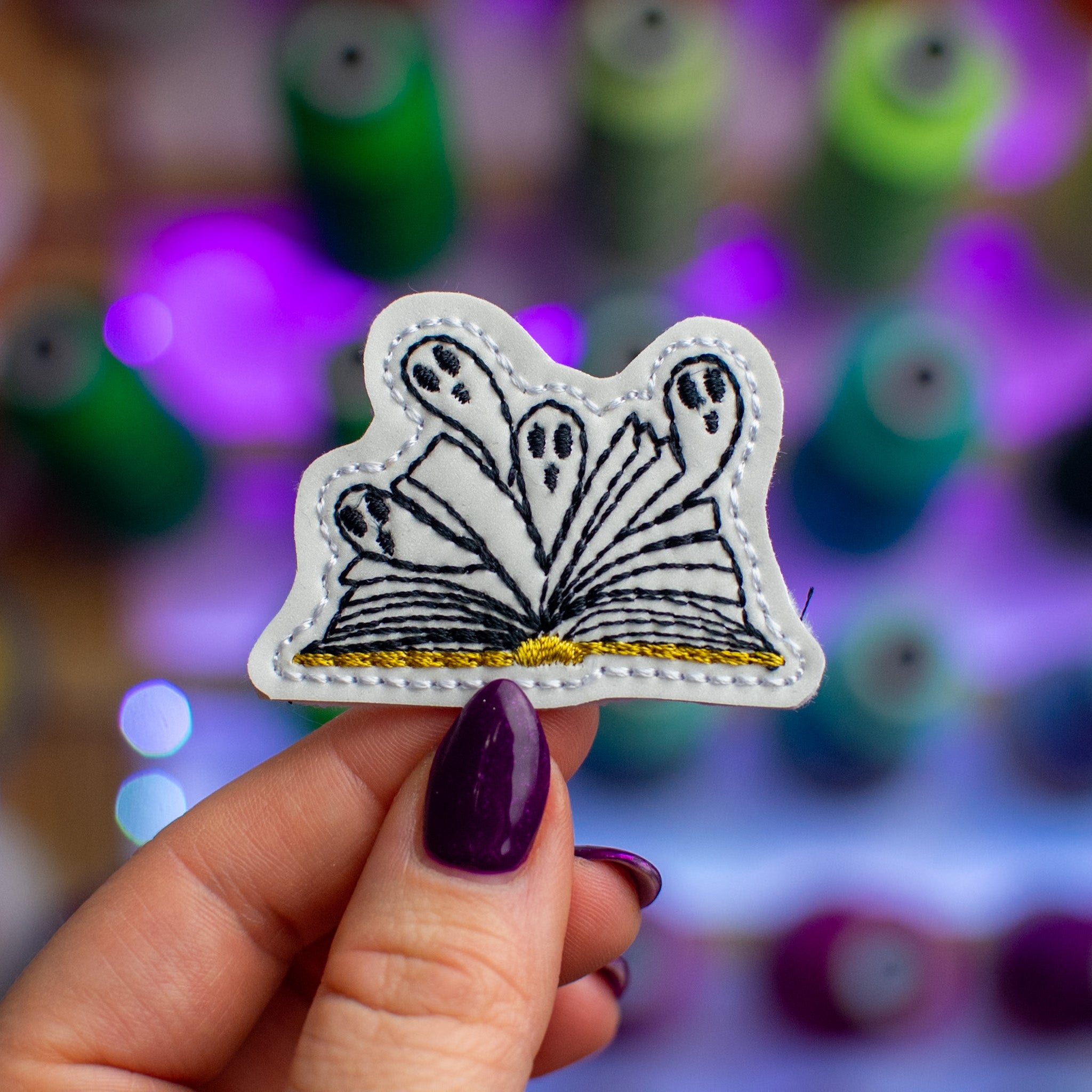 Spooky Book Feltie Embroidery Design – Designs by Drea