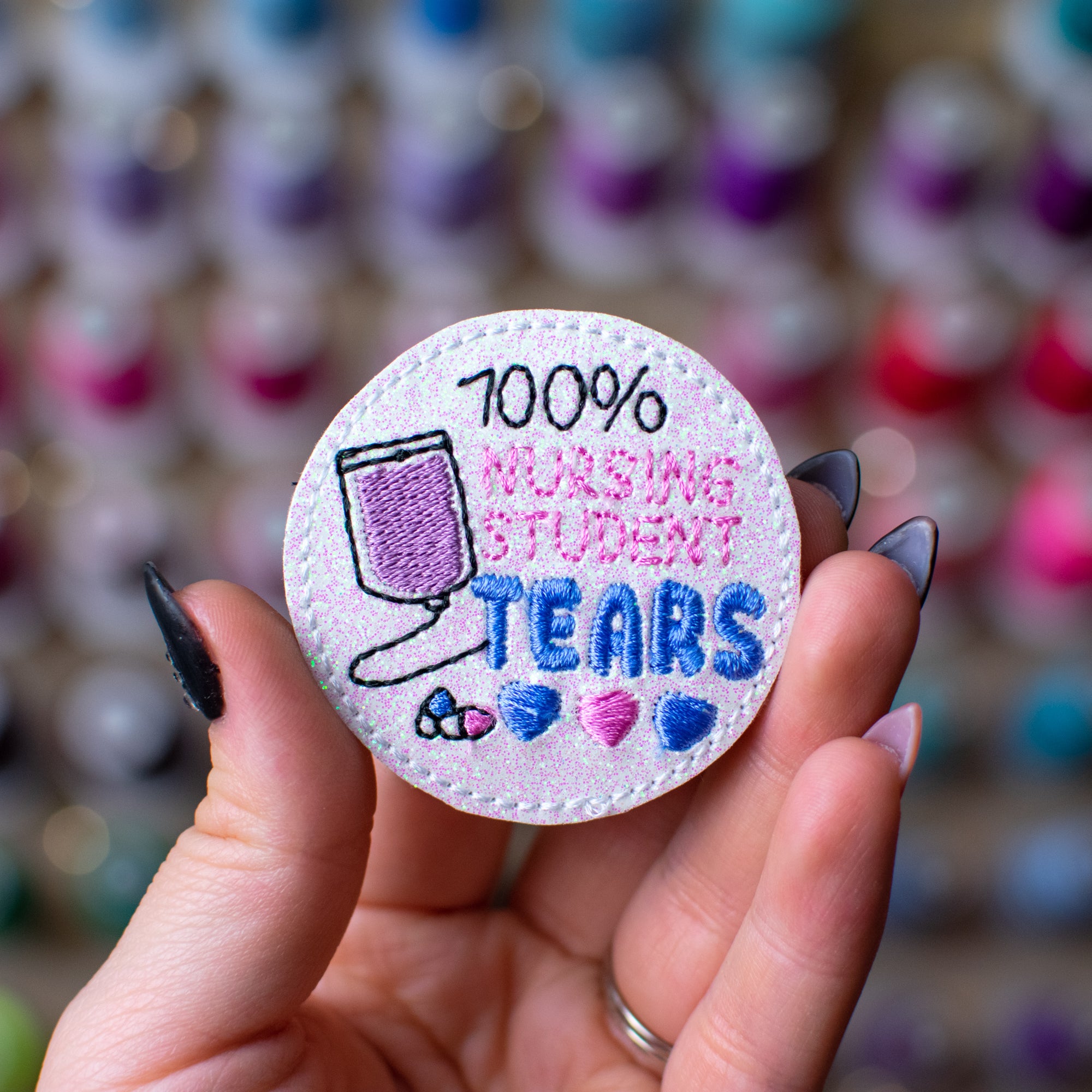 Nursing Student Tears Embroidery Design – Designs by Drea