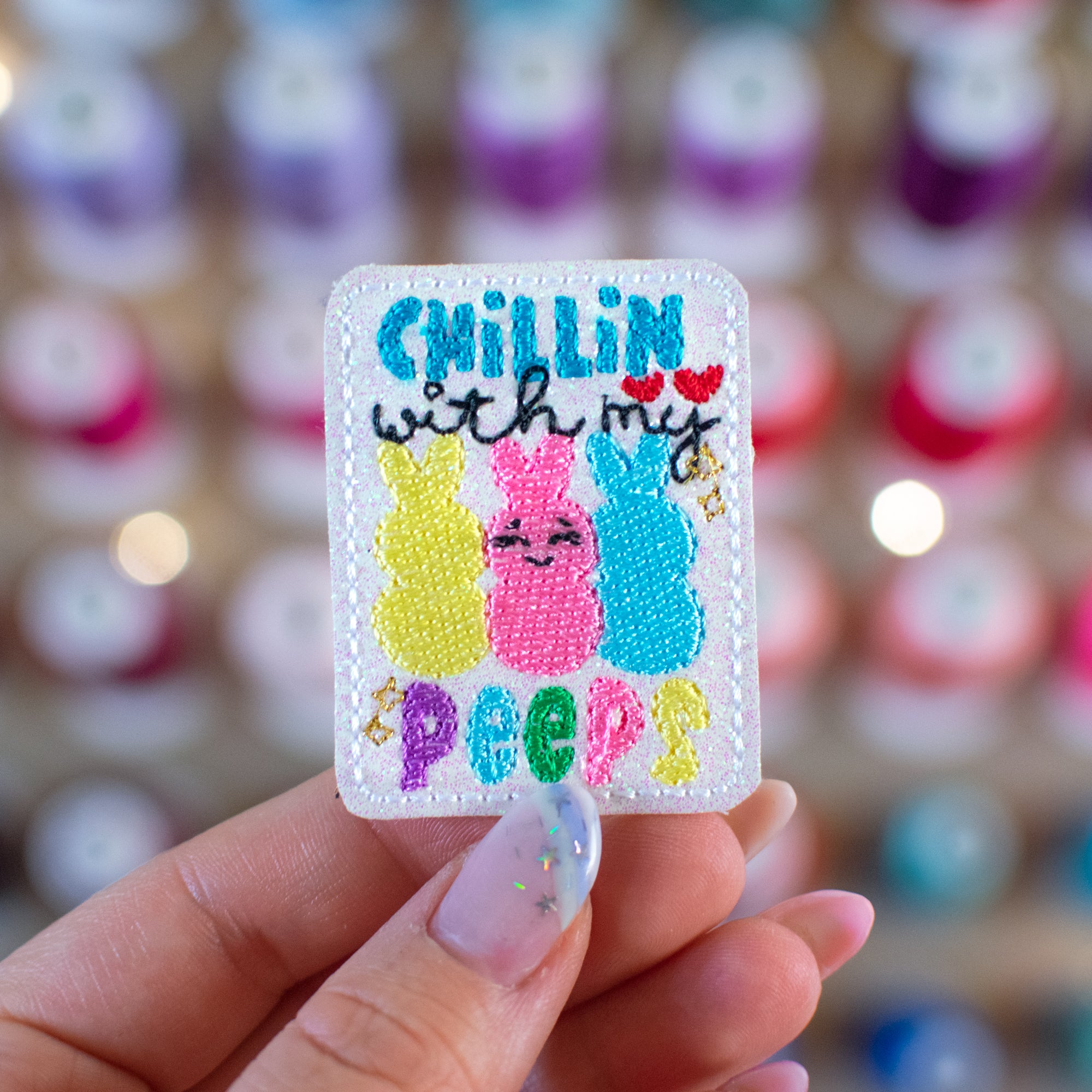 Chillin with my Peeps Feltie Embroidery Design – Designs by Drea