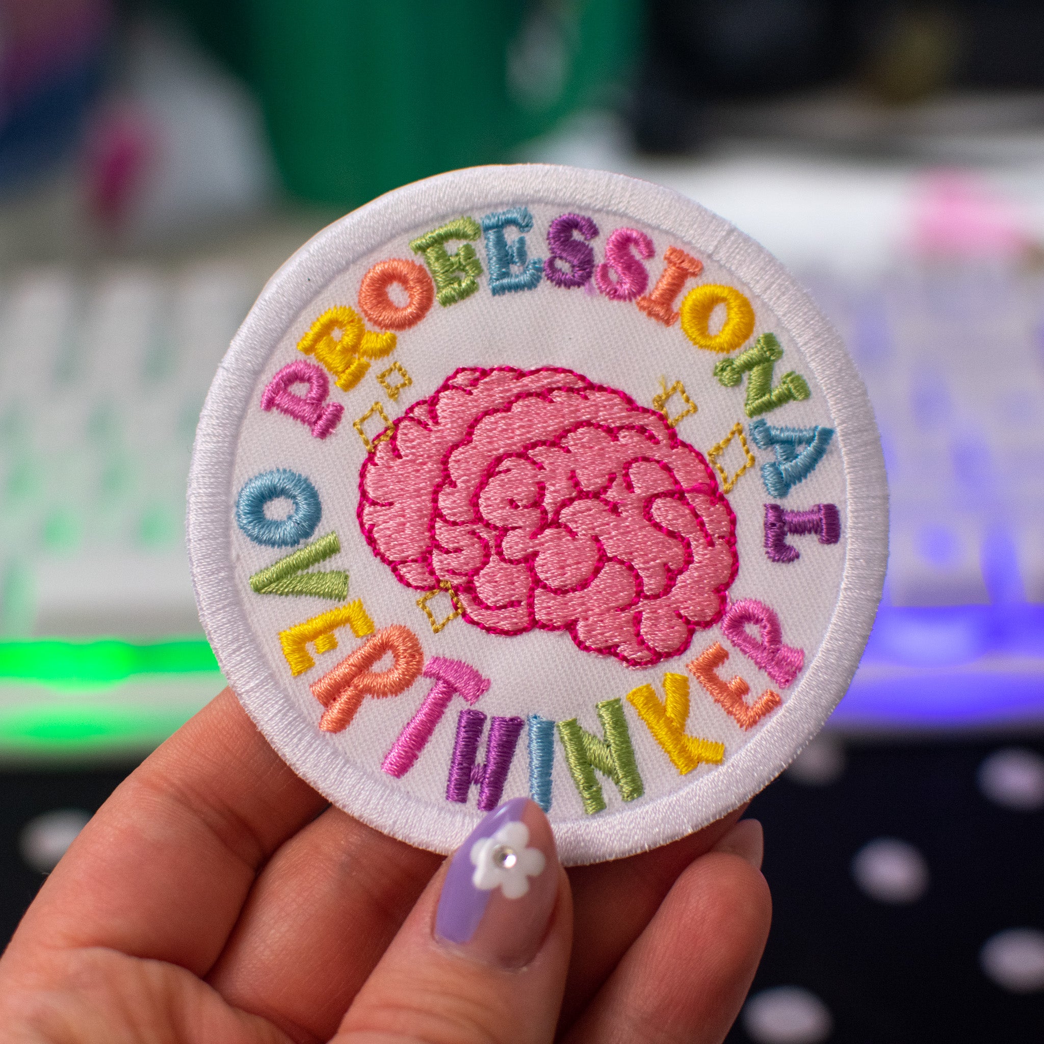 Professional Overthinker Embroidery Design – Designs by Drea