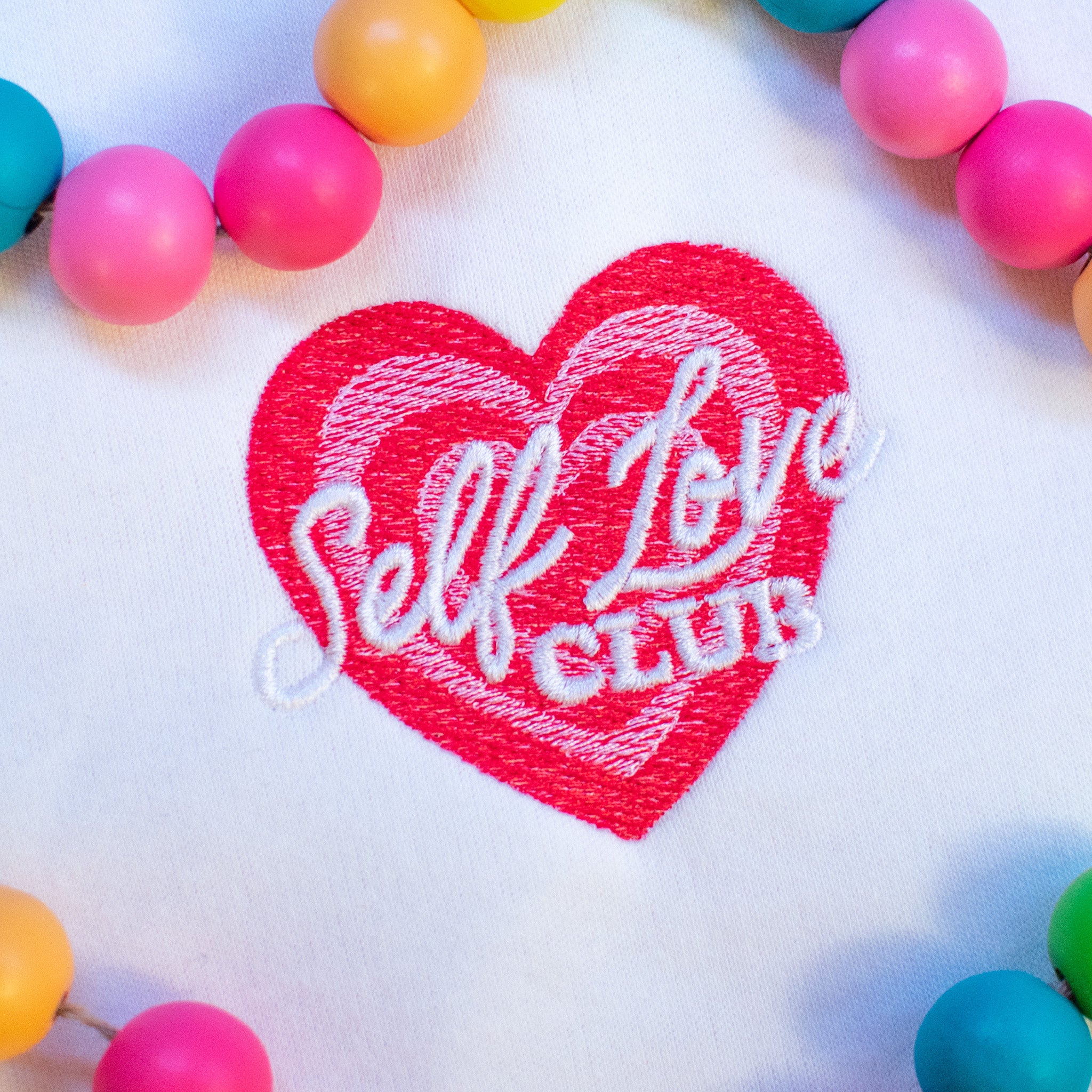 Self Love Club Embroidery Design – Designs by Drea